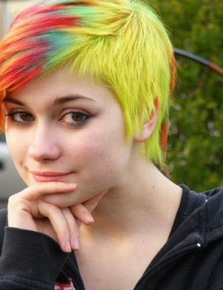 Top Colorful Pixie Cuts